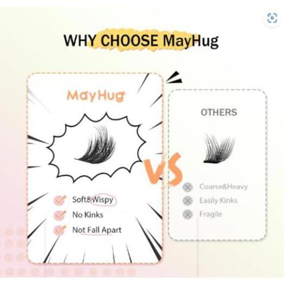 Bath & Body | Mayhug Lash Cluster Eyelash Extensions 88 Clusters Soft ...